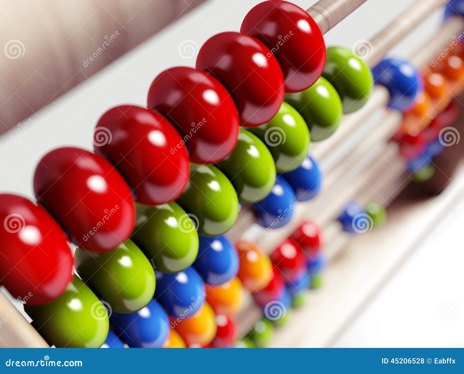 Colorful Abacus stock illustration. Illustration of calculator - 45206528