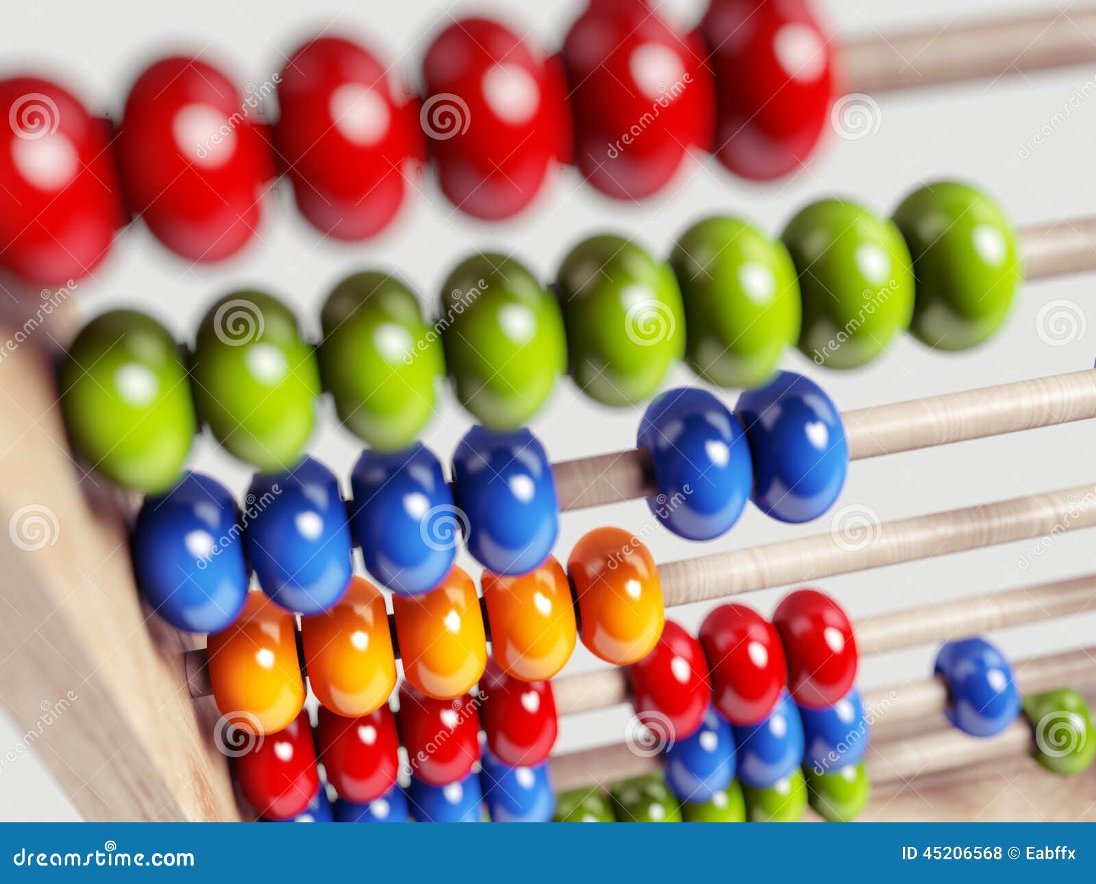 Colorful Abacus stock illustration. Illustration of education - 45206568
