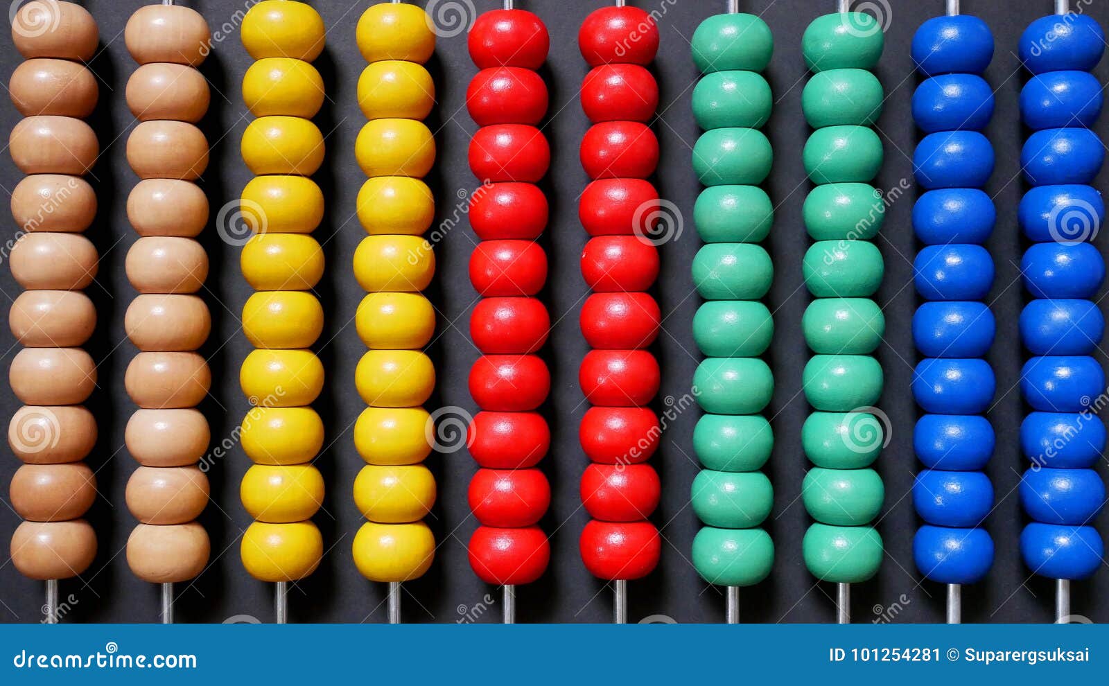 Colorful Abacus for Math Learning Stock Image - Image of learn, kids ...