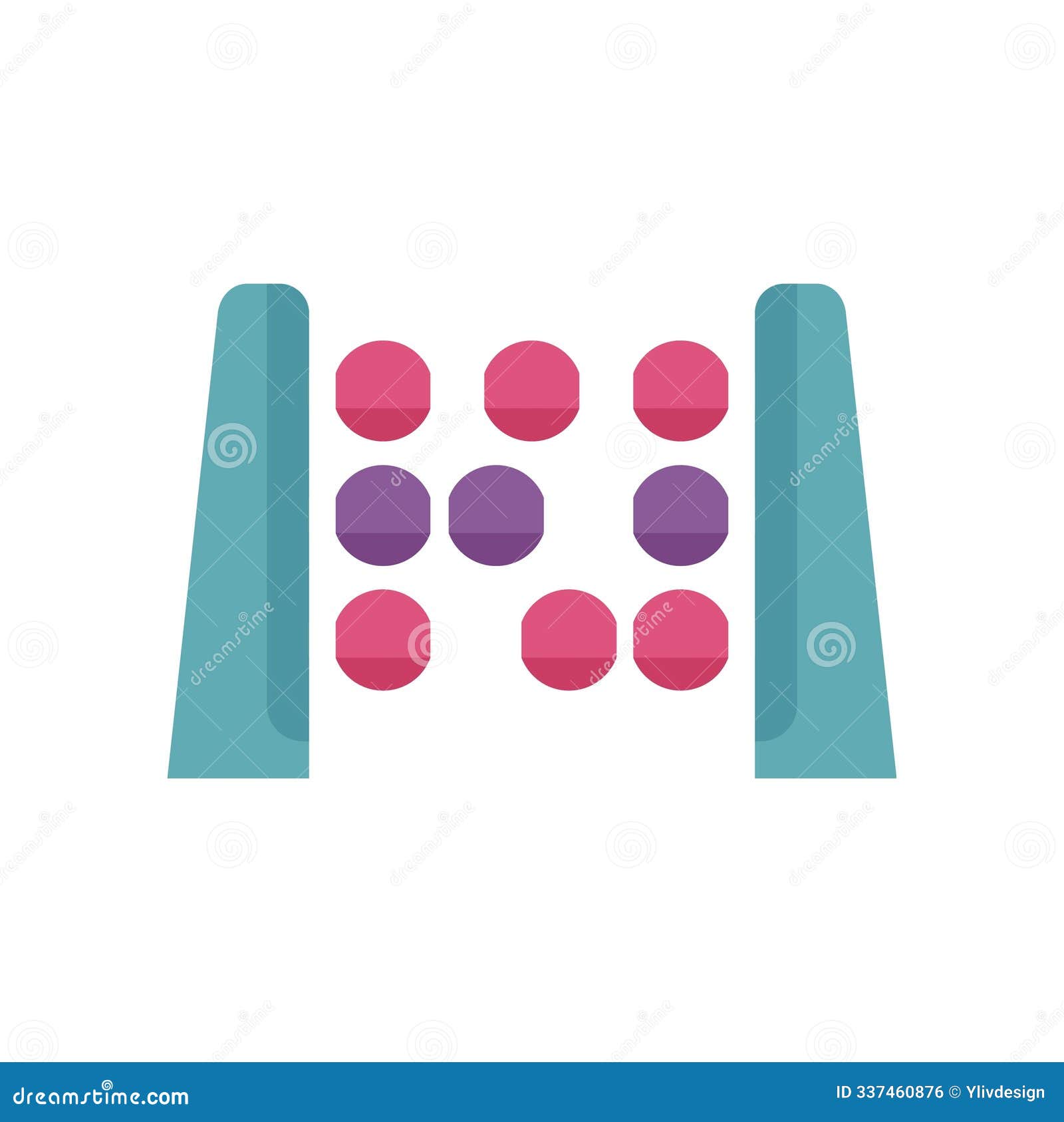 Abacus Showing Numbers with Colorful Beads for Calculation Stock Photo ...