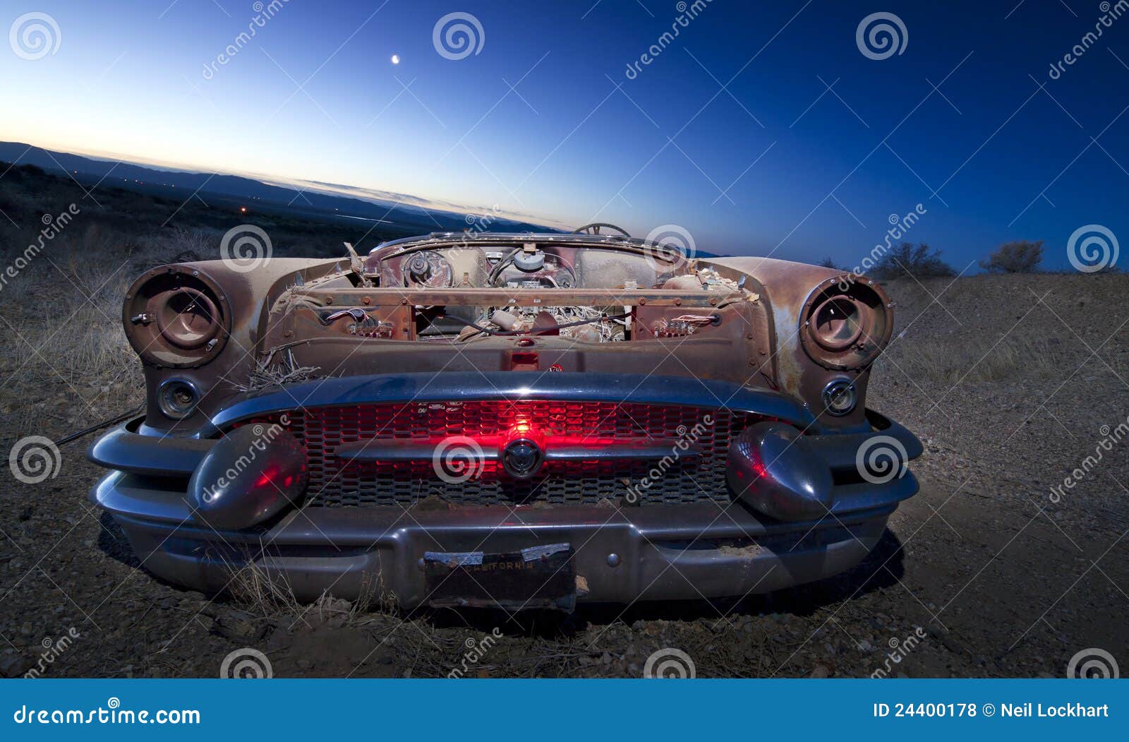 Colorful Abandoned Junk Car Stock Photo - Image of colors, dark: 24400178