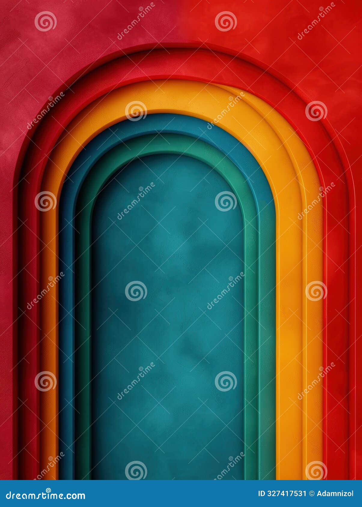 Colorful Abstract Arched Background Stock Illustration - Illustration ...