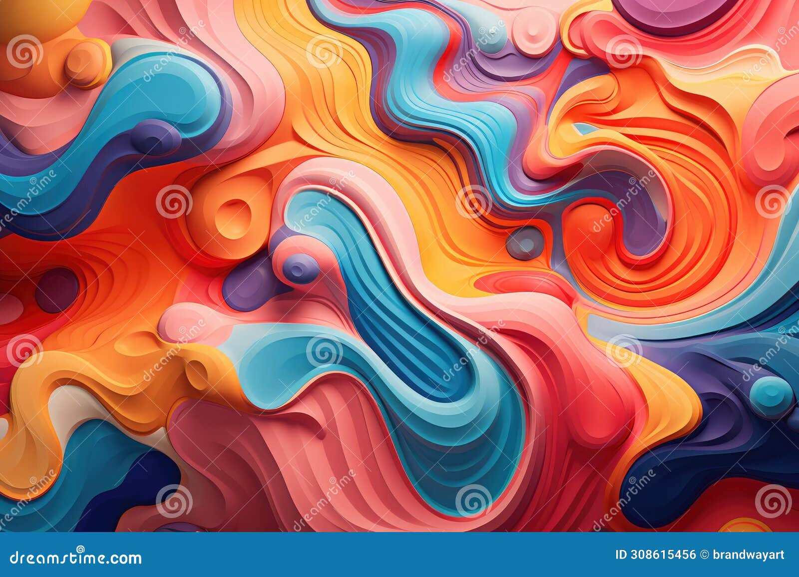 Colorful abstract art stock illustration. Illustration of contemporary ...