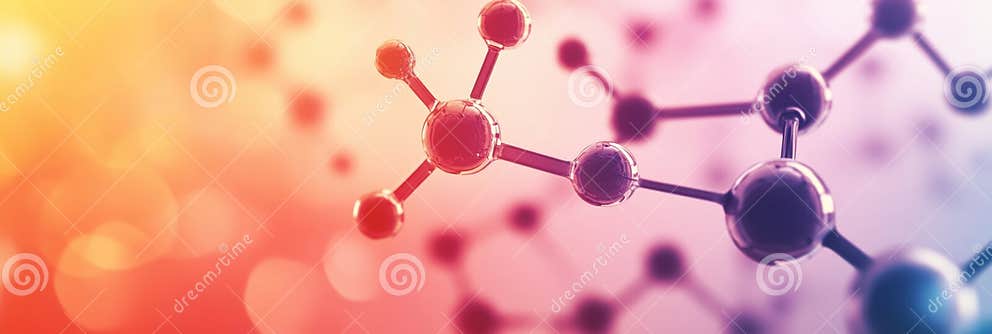 Colorful Abstract Backdrop Featuring an Array of Molecules and Chemical ...