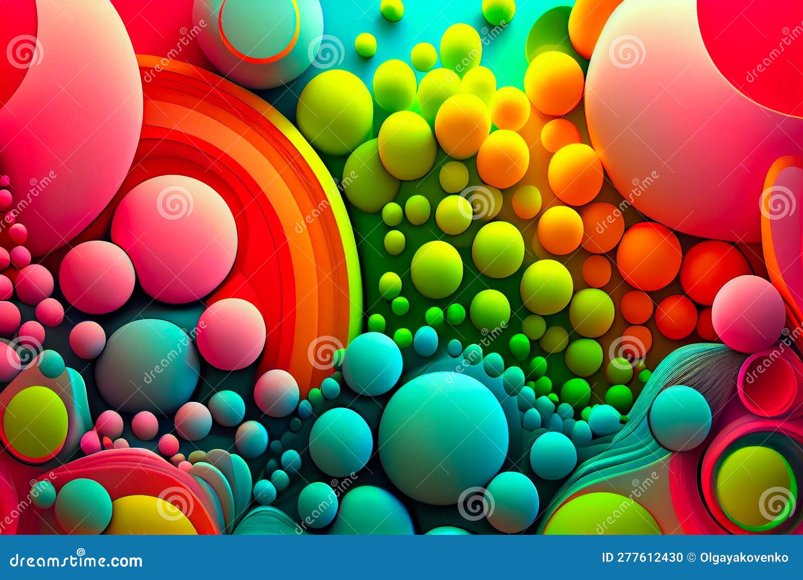 Colorful Abstract Background, Ai Generation Stock Illustration ...