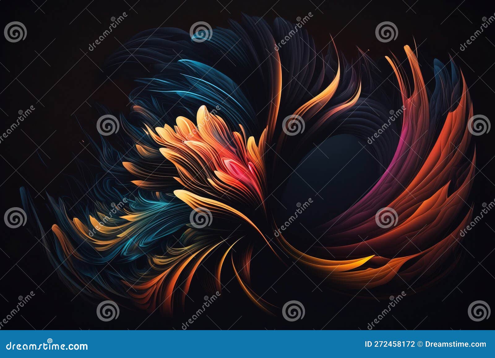 Colorful Abstract Background. Ai Generative Illusration Stock ...