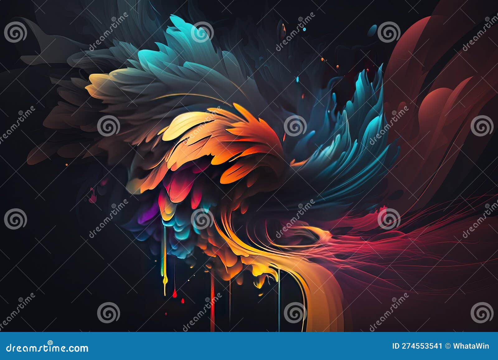 Colorful Abstract Background. Ai Generative Illusration Stock ...