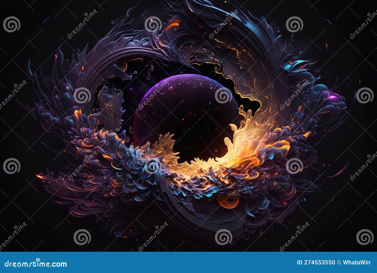 Colorful Abstract Background. Ai Generative Illusration Stock ...