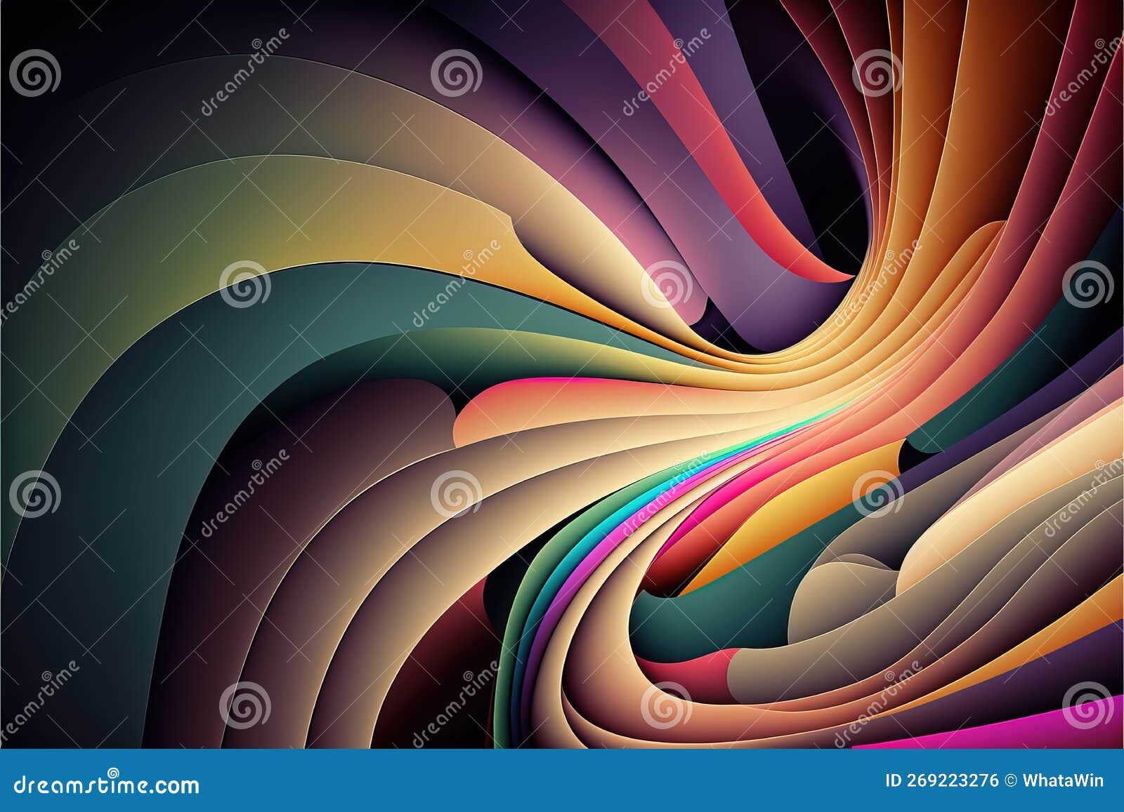 Colorful Abstract Background. Ai Generative Illusration Stock ...