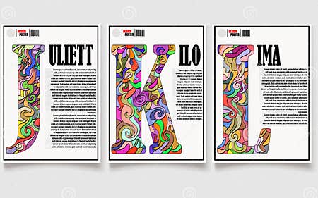 Colorful Abstract Background Alphabet Set Dummy Text for Web Design ...