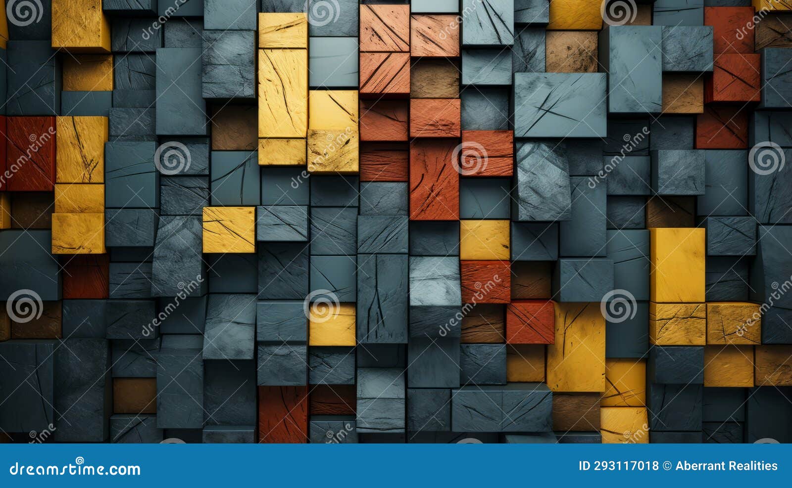 Colorful Abstract Background with Blocks of Different Colors Stock ...