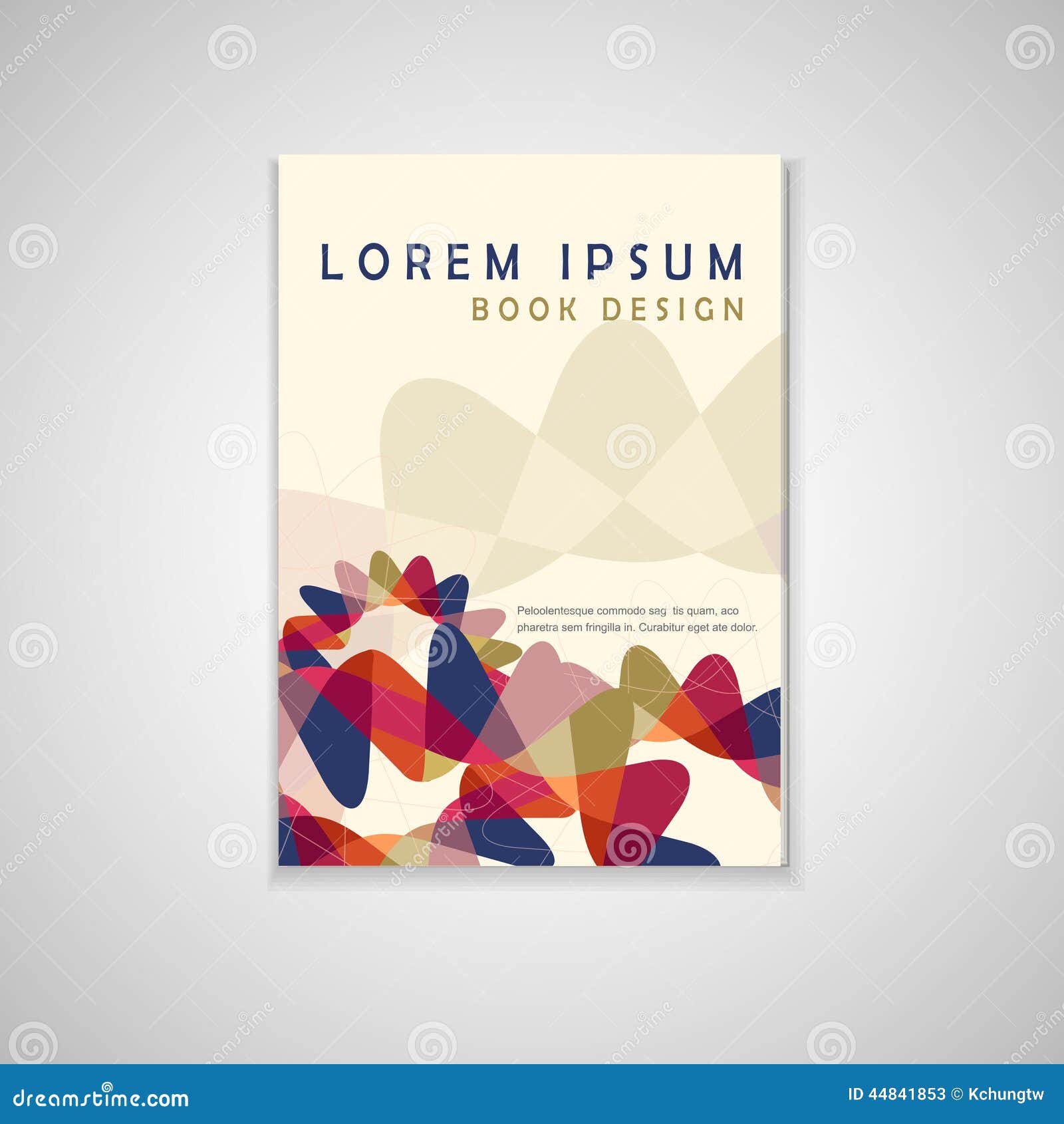 Colorful Abstract Background Book Template Stock Vector - Illustration ...