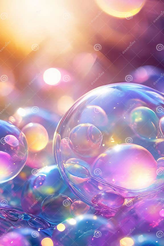 Colorful Abstract Background with a Bubble Blur Effect. Stock Image - Image of bubble ...