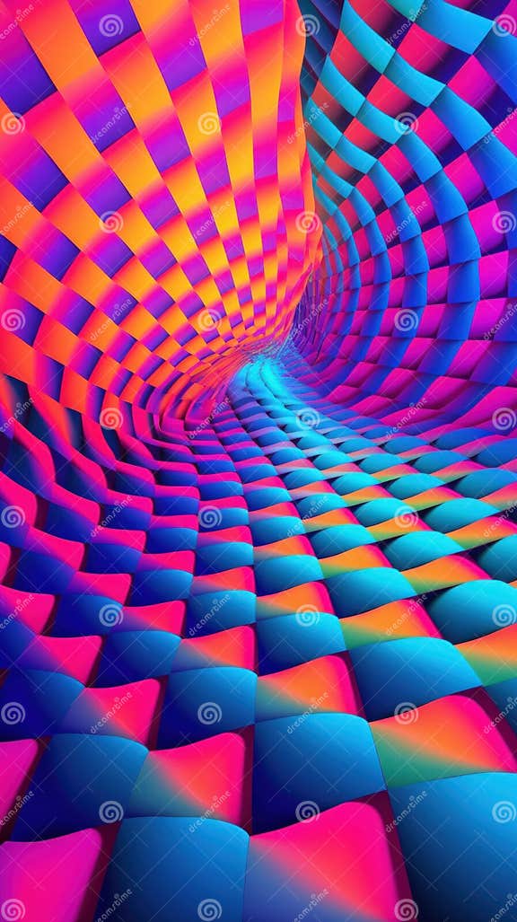 A Colorful Abstract Background with a Checkered Pattern. Generative AI ...