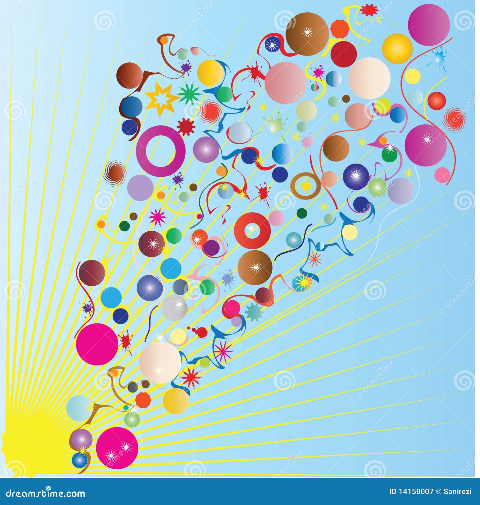 Colorful Abstract Background-color Summer Stock Vector - Illustration ...
