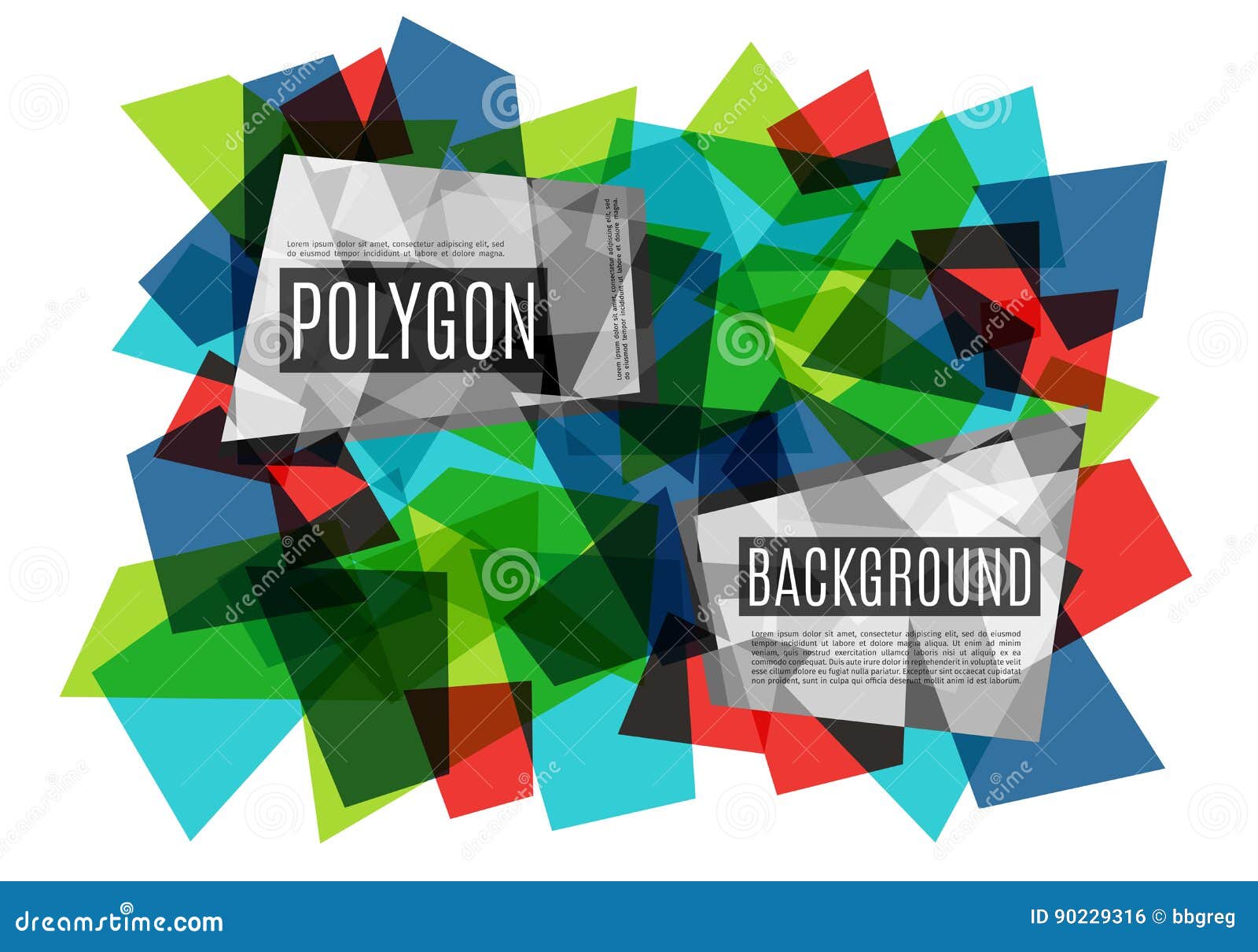 Colorful Abstract Background Consisting of Glass Polygons. Vector ...