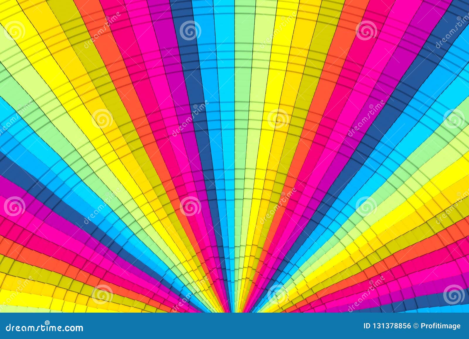 Colorful Abstract Background with Cube Distortion Stock Illustration ...