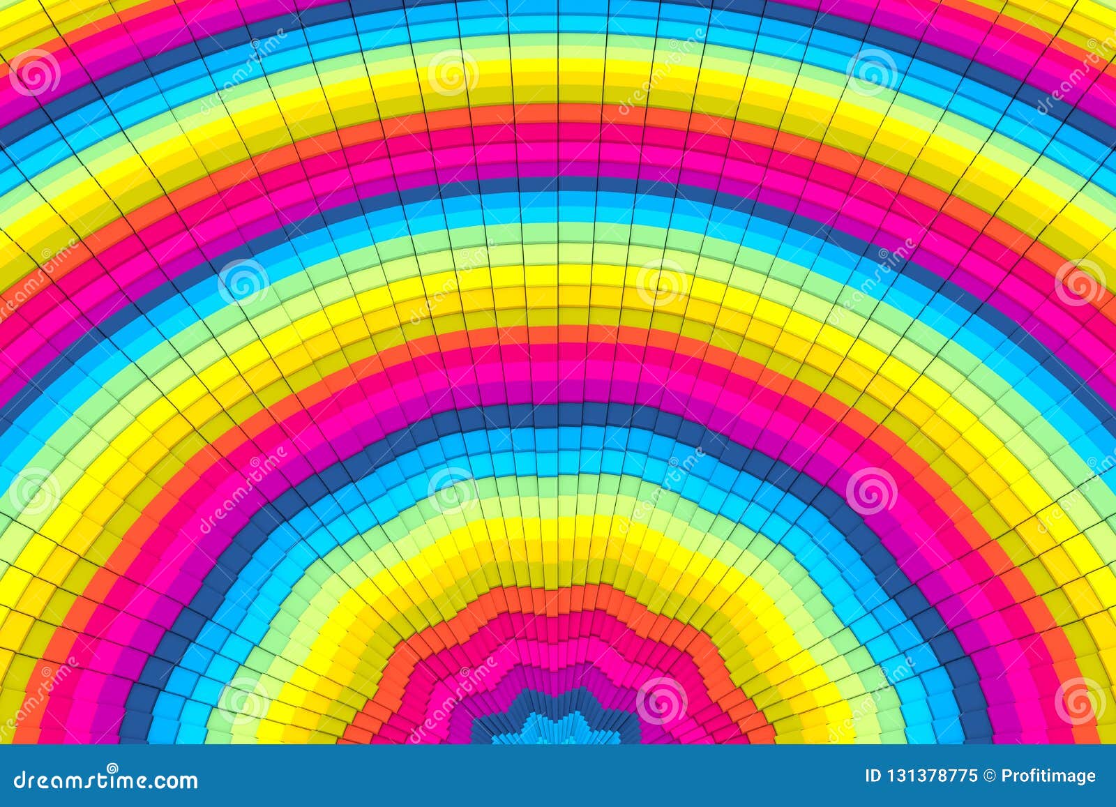 Colorful Abstract Background with Cube Distortion Stock Illustration ...