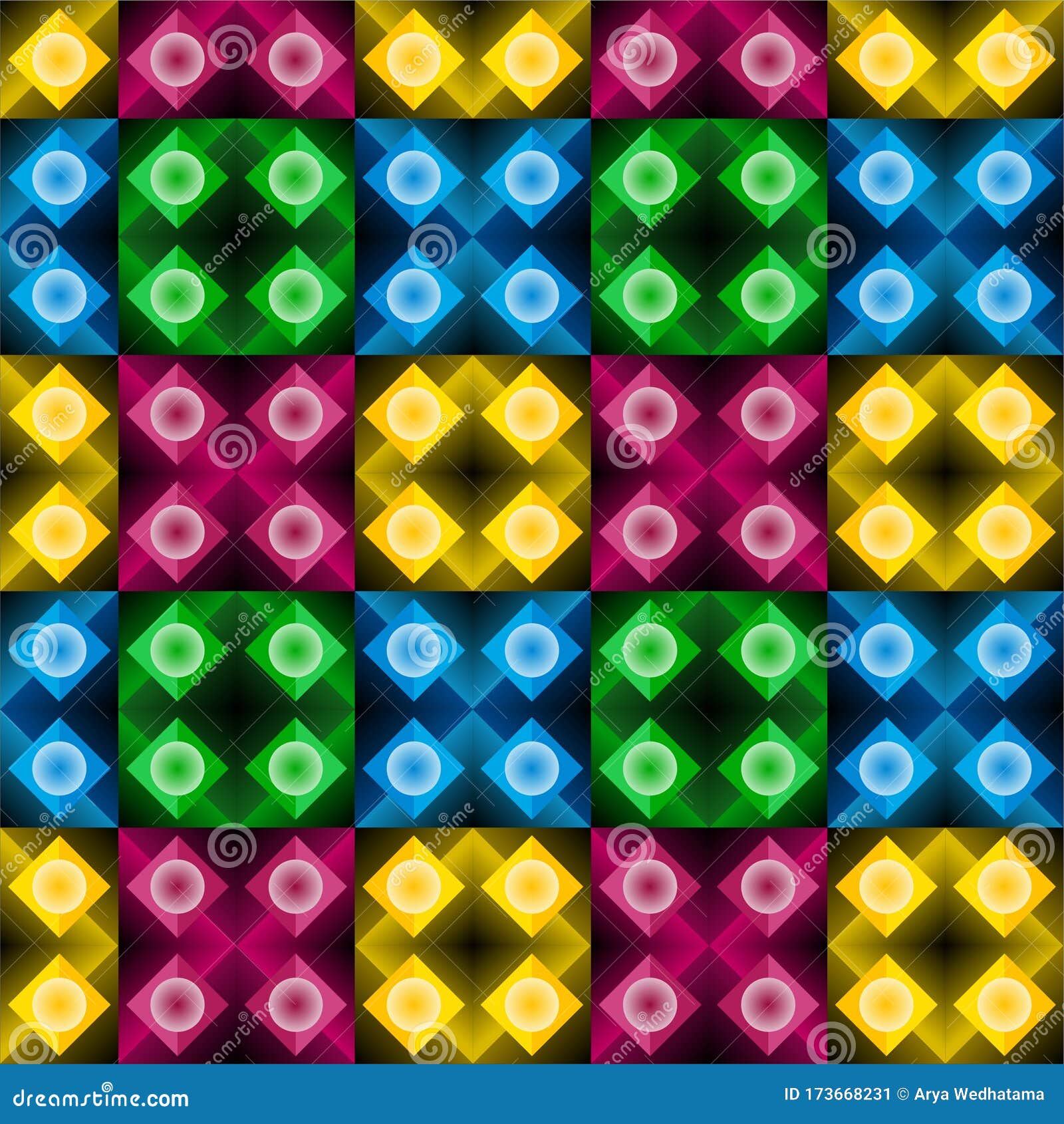 Colorful Abstract Background with Cubes, Illustrator Pattern Wallpaper ...