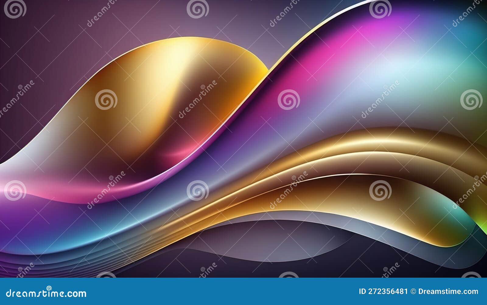 A Colorful Abstract Background with a Curved Curve in the Center Stock ...