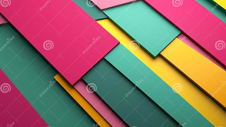 Colorful Abstract Background Design Featuring Overlapping Rectangular ...