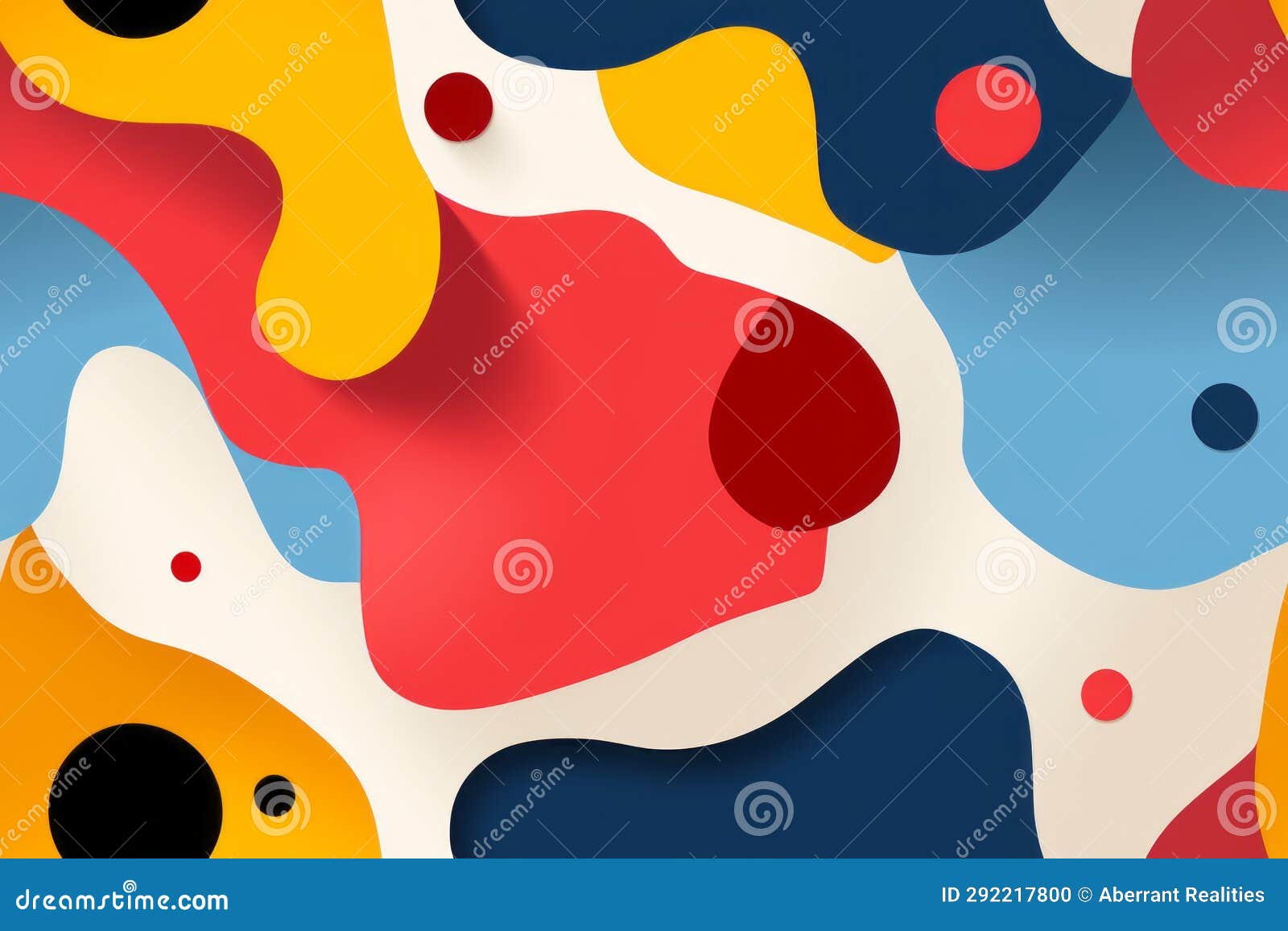 Colorful Abstract Background with Different Shapes and Colors Stock ...