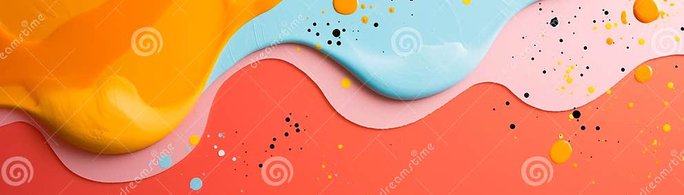 Colorful Abstract Background with Dynamic Waves of Paint and Creative ...