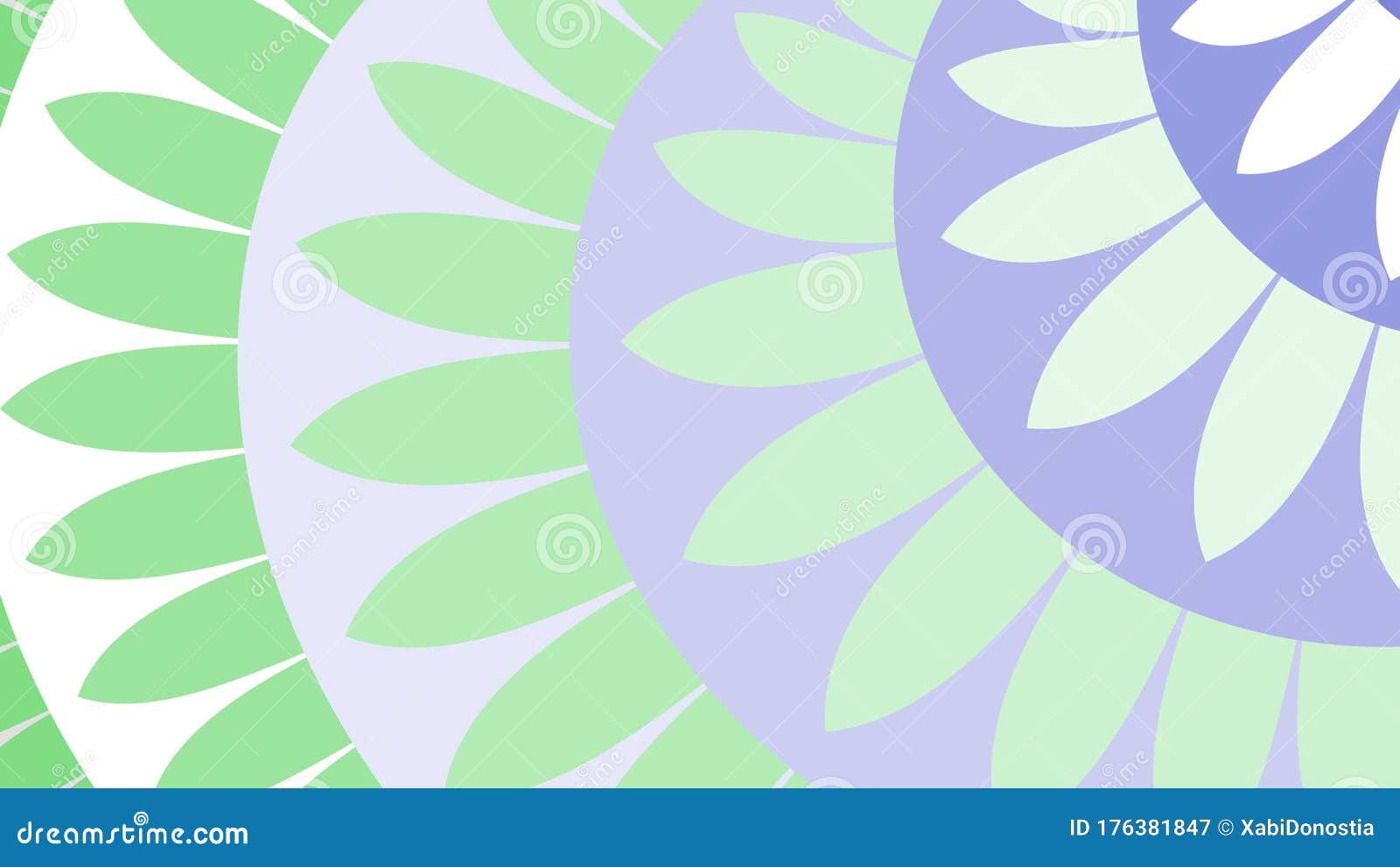 Colorful Abstract Background with Flowers and Circular Petals Stock ...