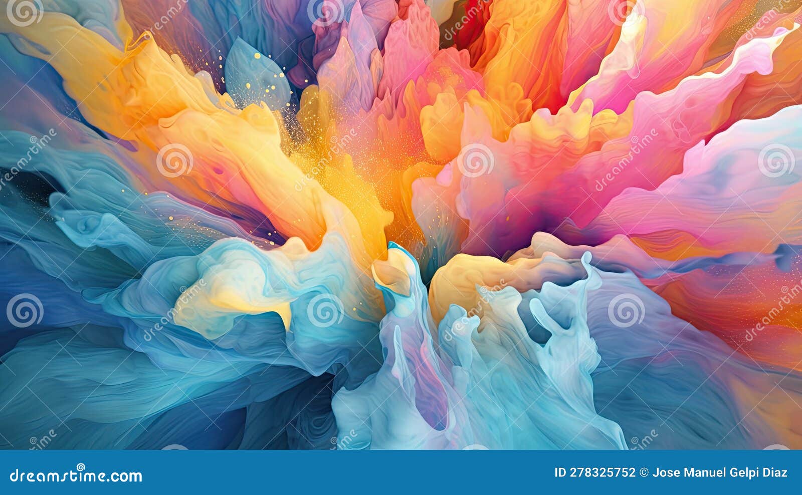 Colorful Abstract Background with Light and Color Effects, Dreamlike ...