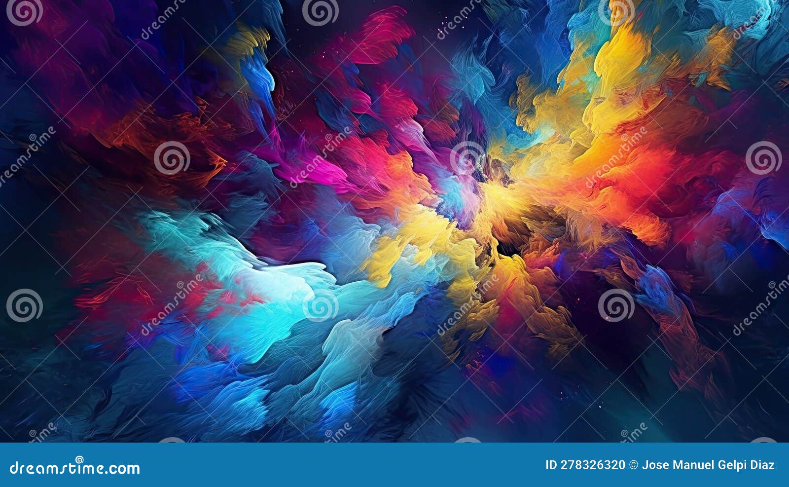 Colorful Abstract Background with Light and Color Effects, Dreamlike ...