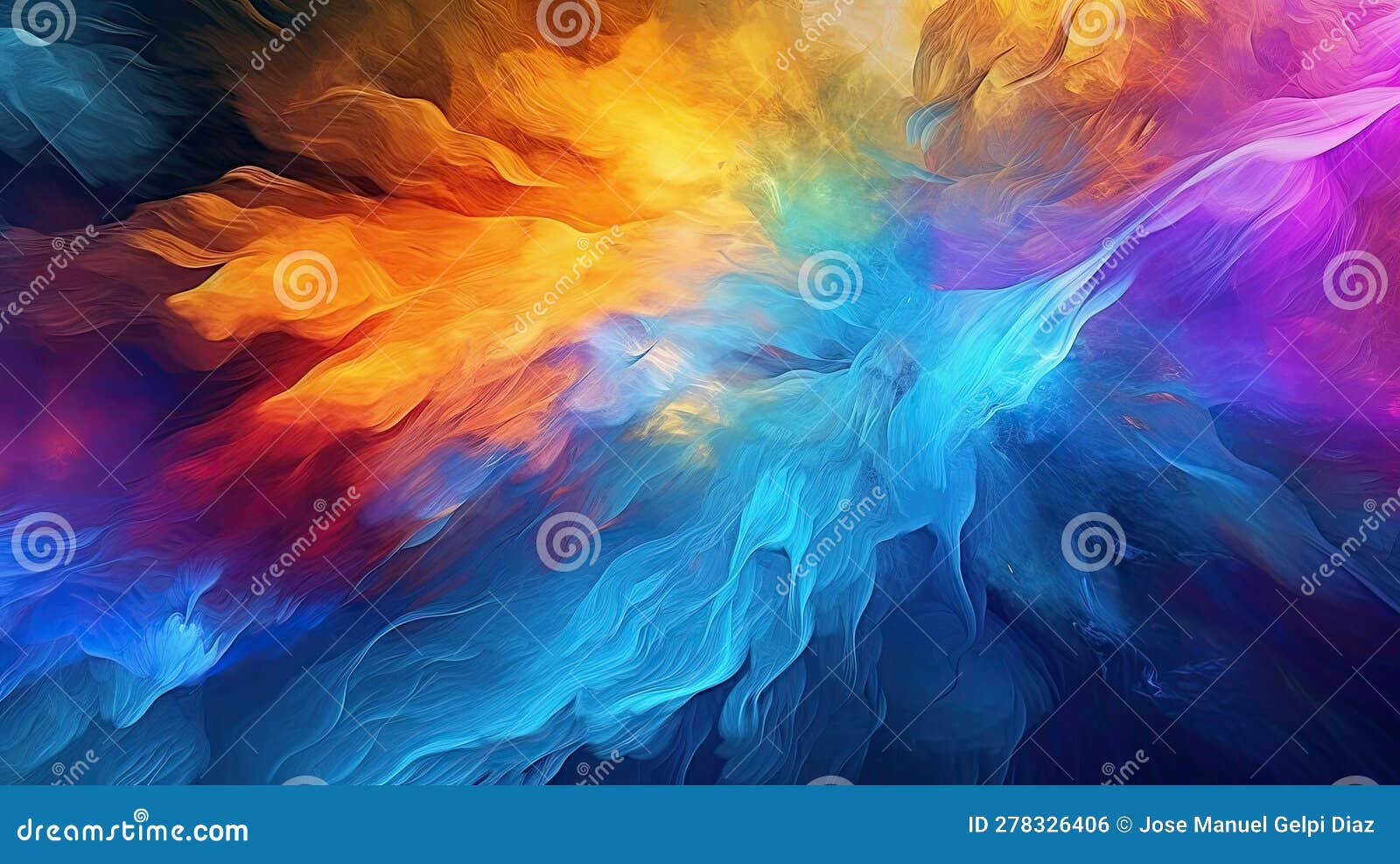 Colorful Abstract Background with Light and Color Effects, Dreamlike ...