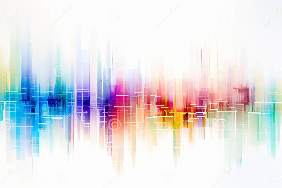 Colorful Abstract Background with Lines of Different Colors Stock ...