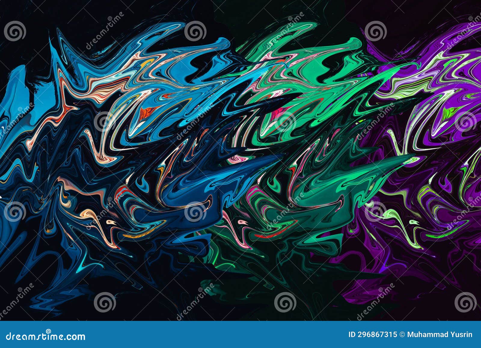 Liquid Abstract Background with Liquified Style Stock Illustration ...