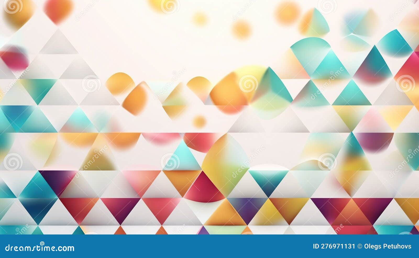 A Colorful Abstract Background with a Lot of Small Triangles on it ...