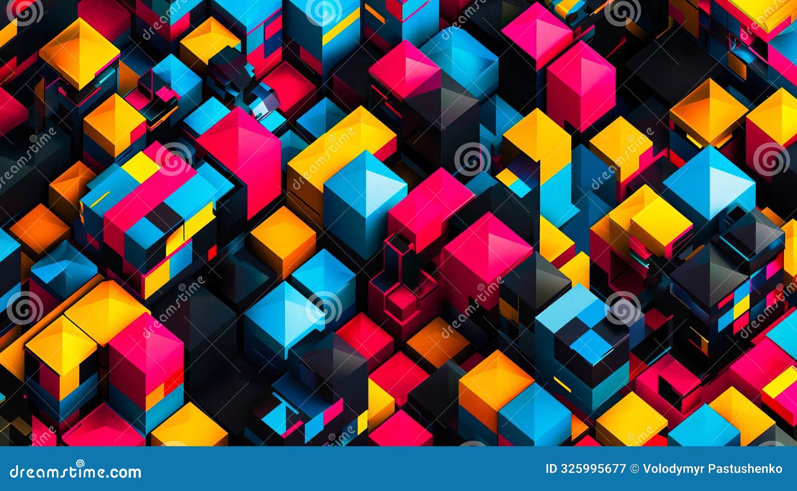 A Colorful Abstract Background with Many Different Colored Squares ...
