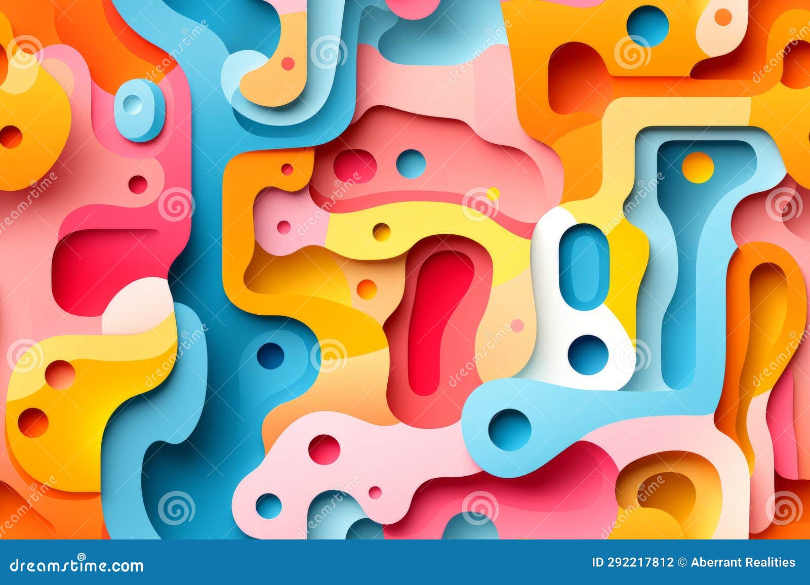 Colorful Abstract Background with Many Shapes and Colors Stock ...