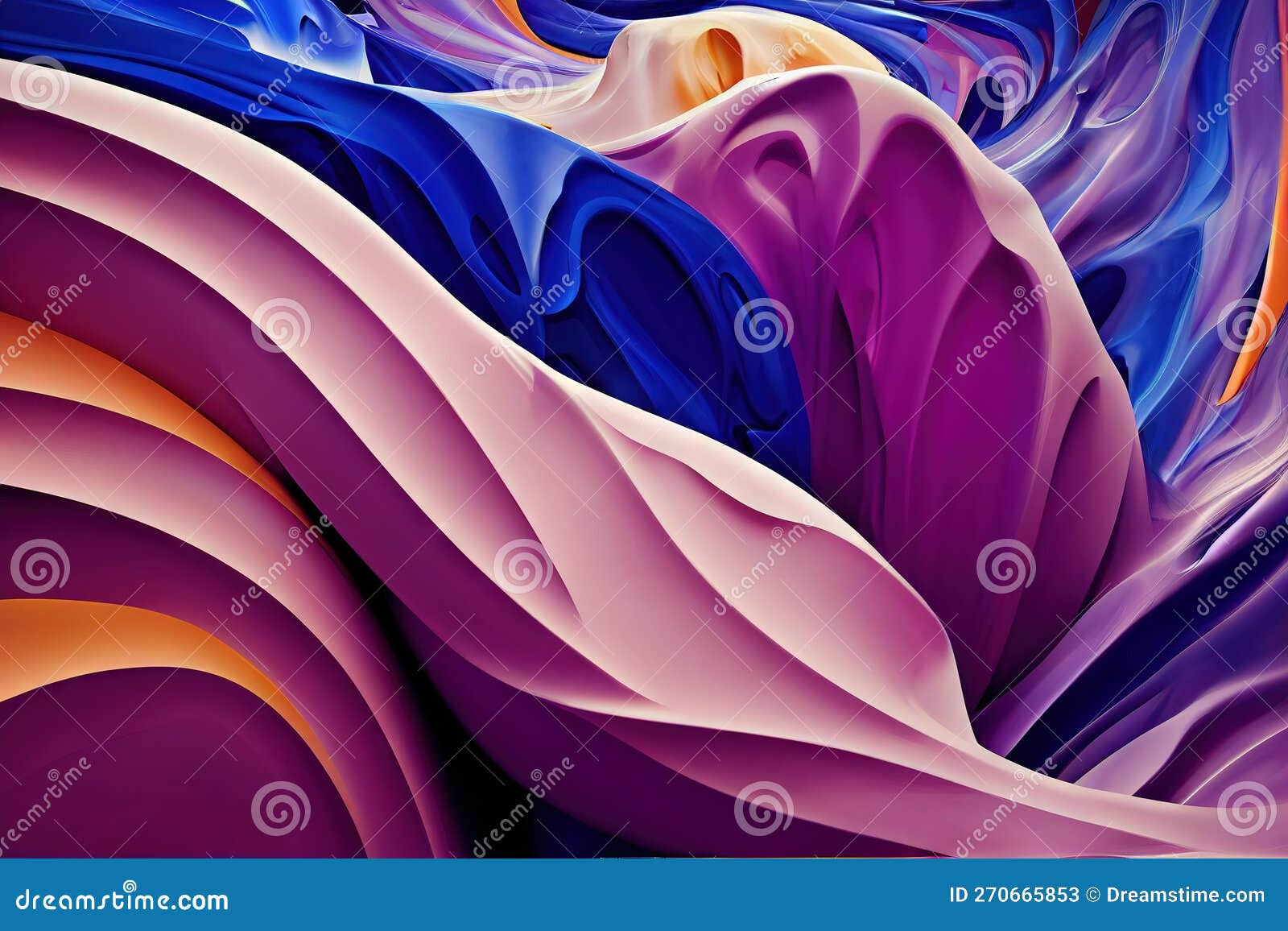 Colorful Abstract Background with Modern Curly Pattern Shape, Template ...