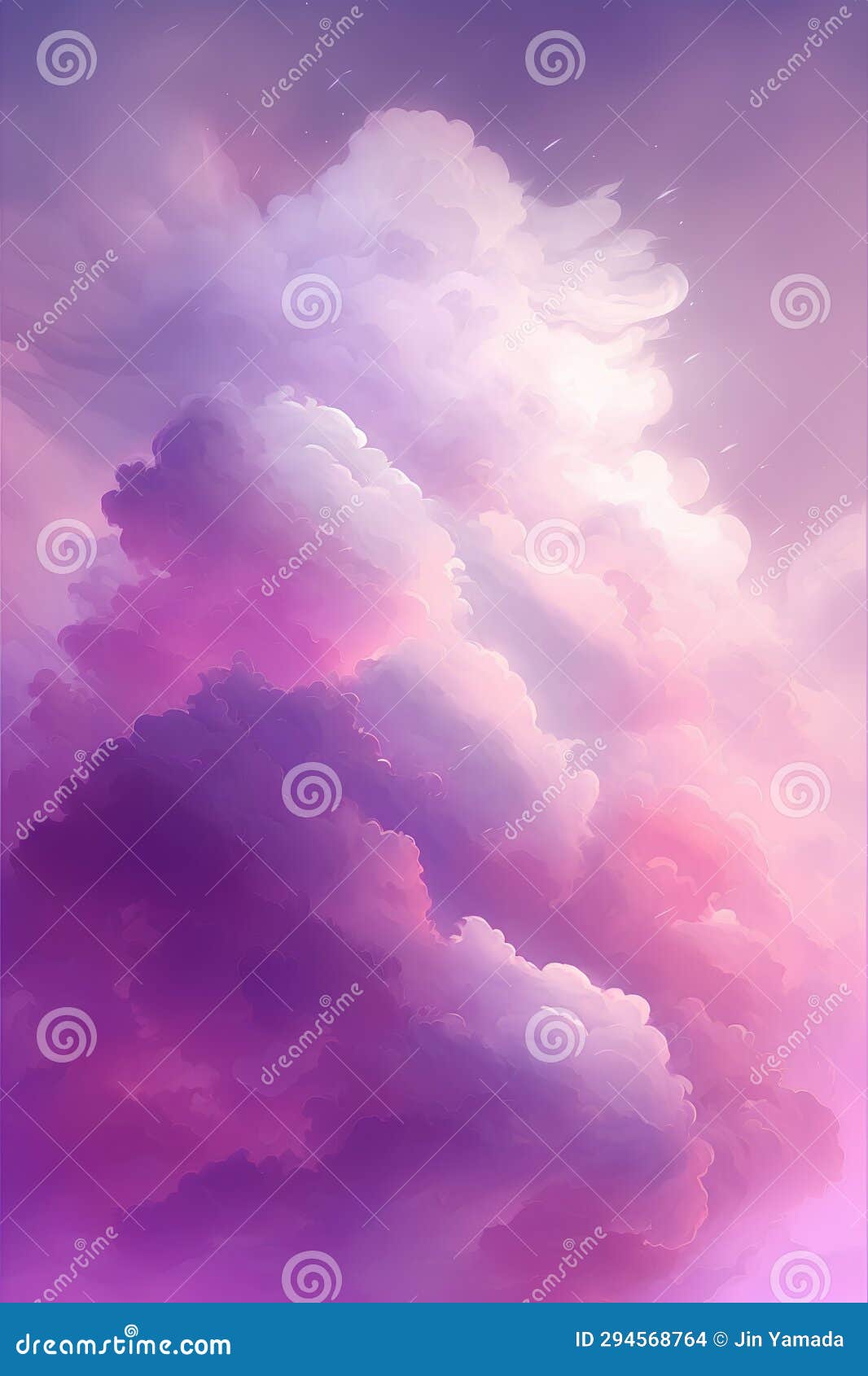 Colorful Abstract Background with Pink and Purple Clouds. Vector ...