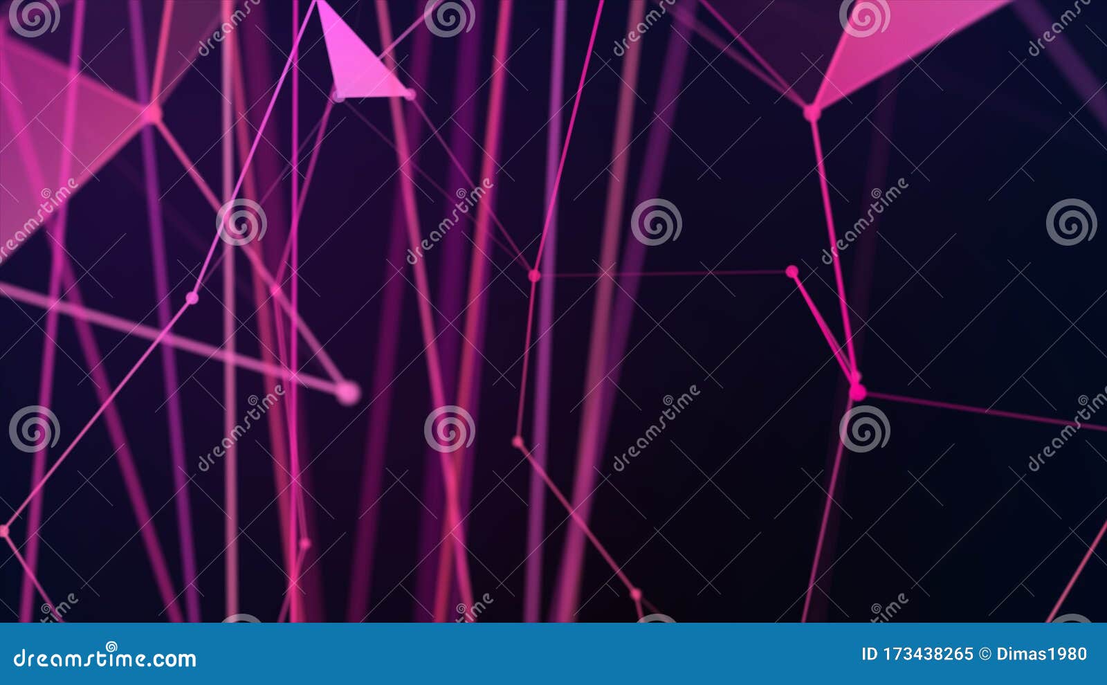 Colorful Abstract Background with Plexus Elements Stock Illustration ...