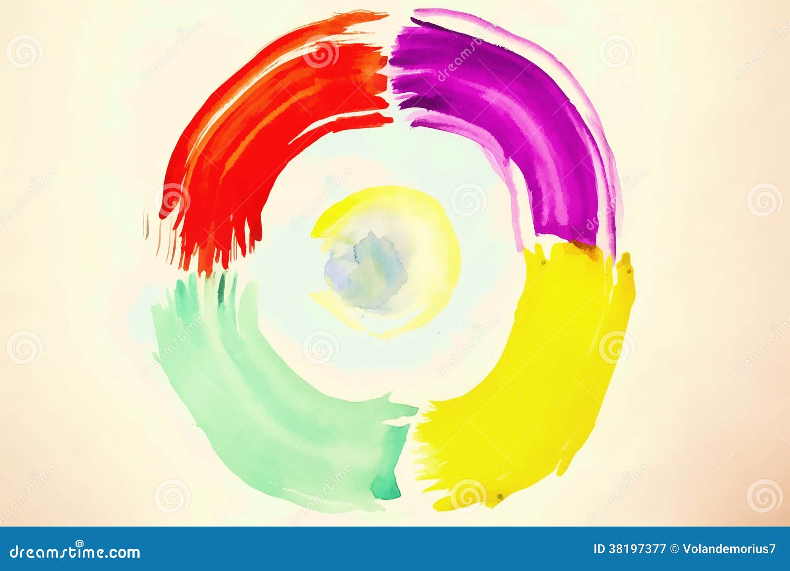 Colorful Abstract Background Round Shape Stock Illustration ...