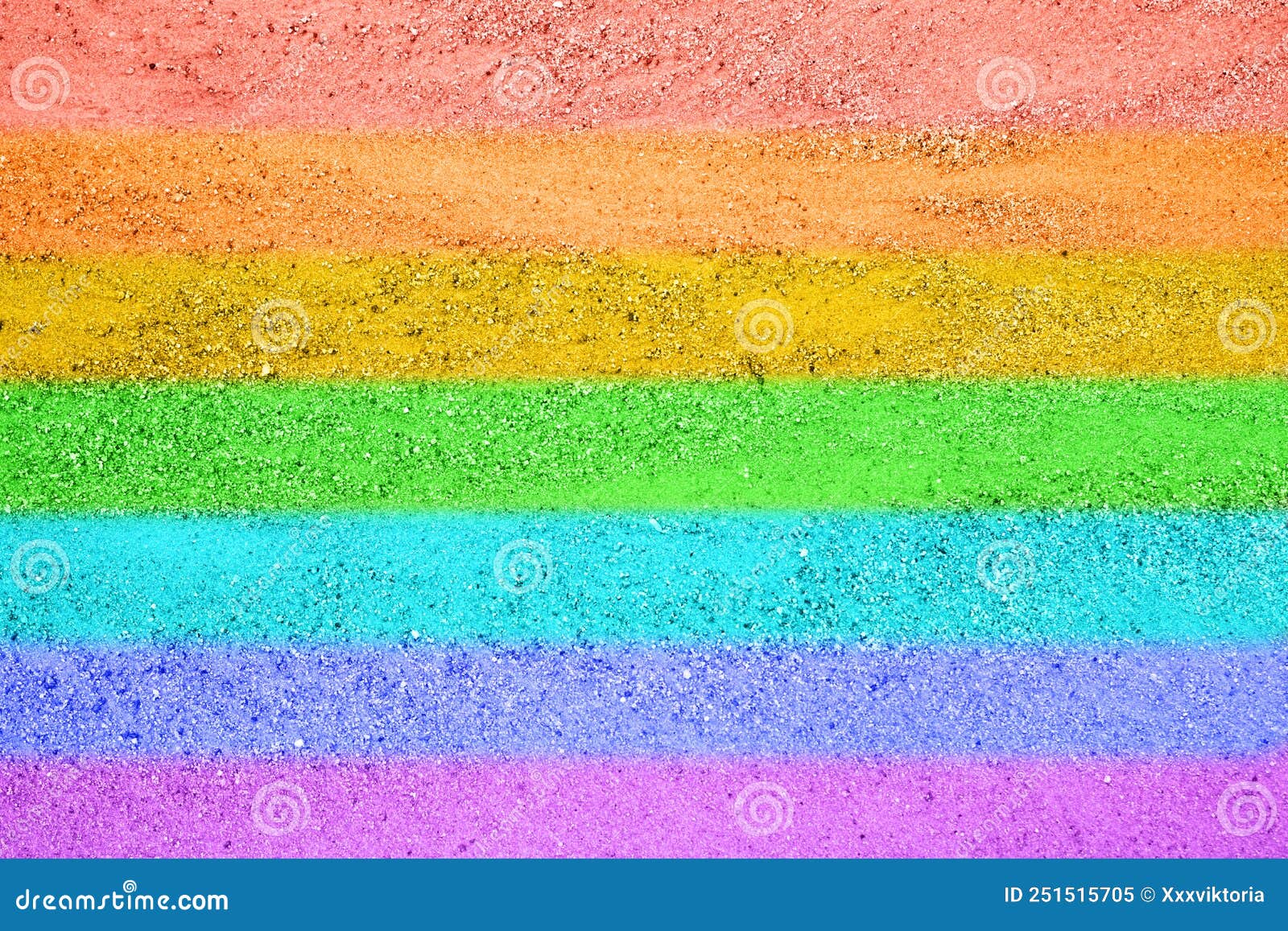 Colorful Abstract Background of Sand Painted in Rainbow Colors Stock ...