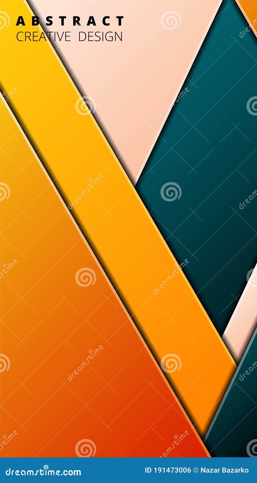 Colorful Abstract Background. Simple Material Design. Template for ...