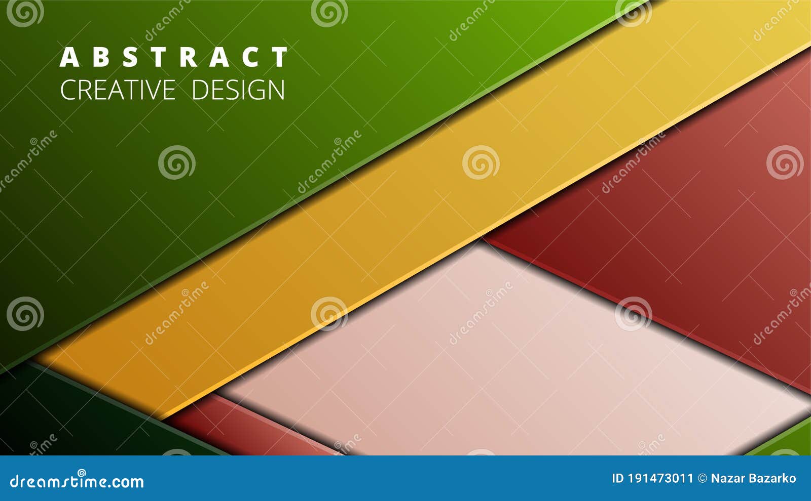 Colorful Abstract Background. Simple Material Design. Template for ...