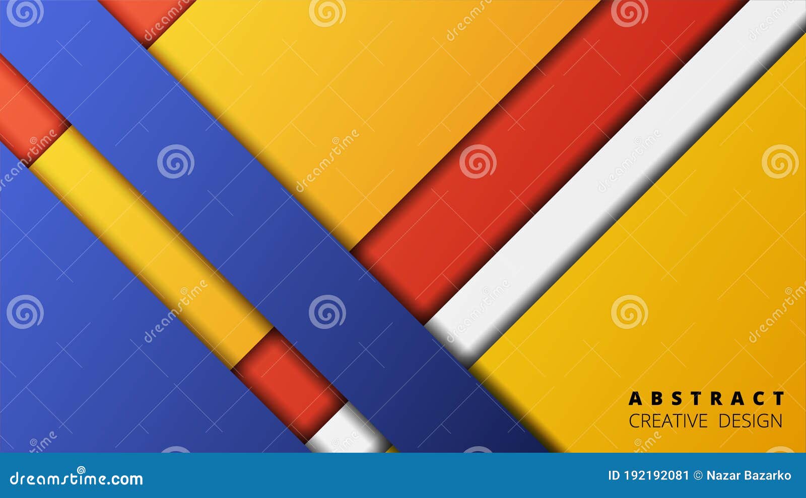 Colorful Abstract Background. Simple Material Design. Template for ...
