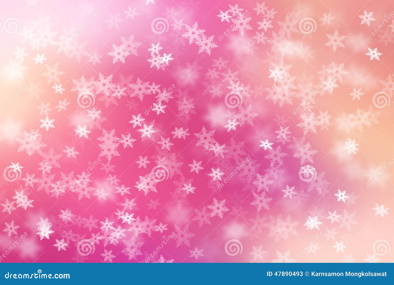 Colorful Abstract Background with Snow Flakes Falling. Stock Image ...