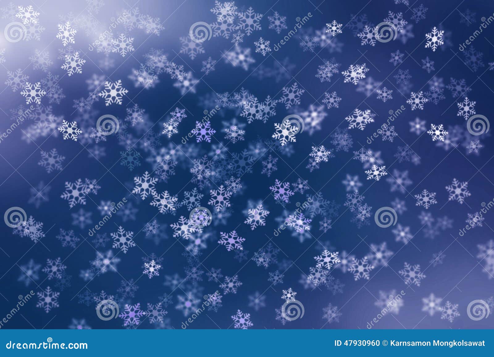 Colorful Abstract Background with Snow Flakes Falling Stock Photo ...