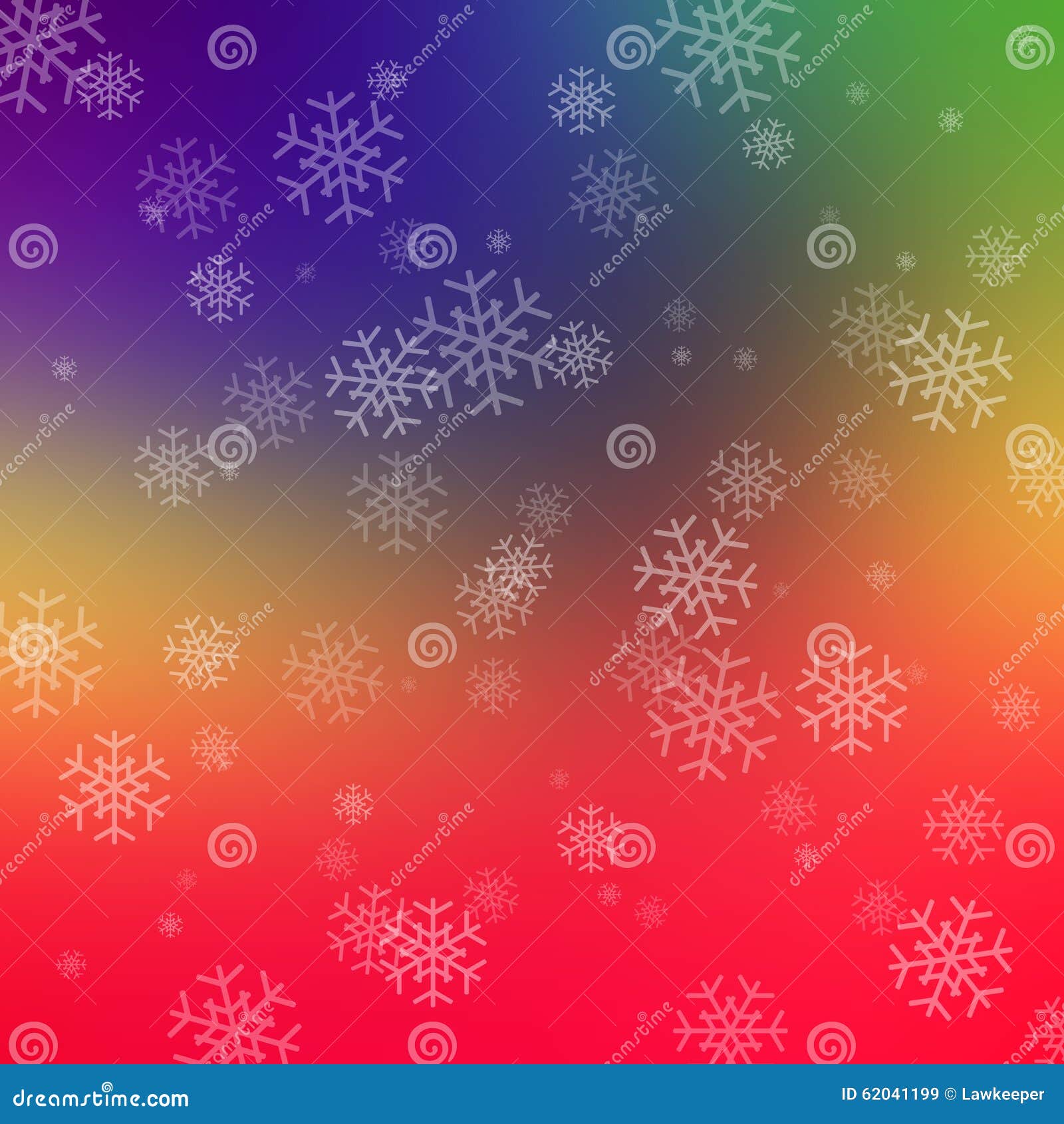 Colorful Abstract Background with Snowflakes Stock Vector ...