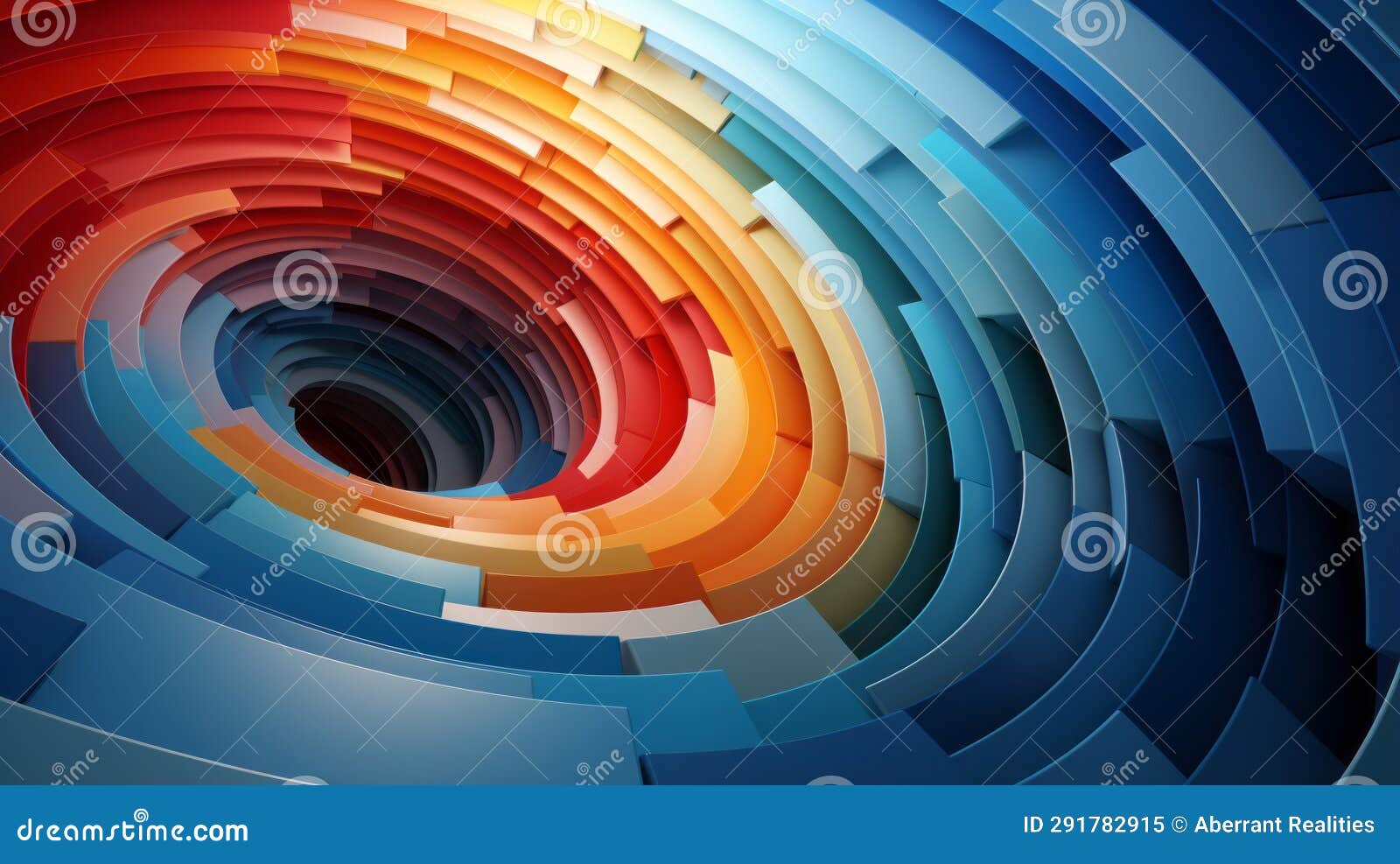 Colorful Abstract Background with a Spiral Shape in the Center Stock ...