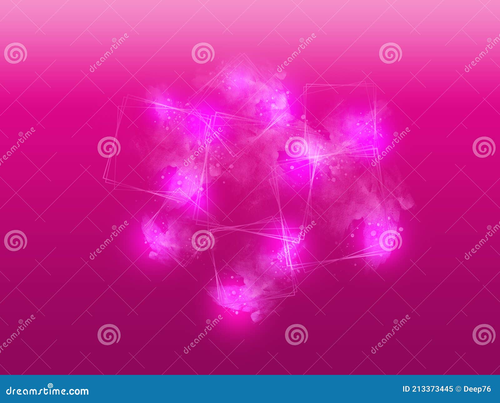 Pink Abstract Background With Square Geometric Shape Stock Illustration