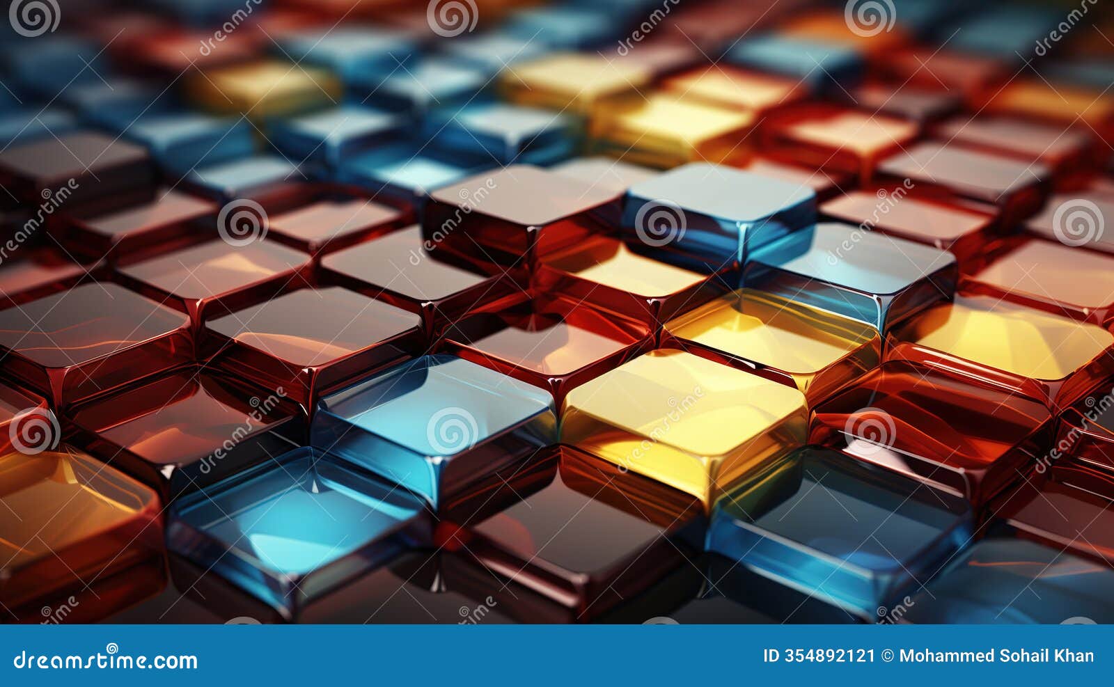 Colorful Abstract Background with Squares and Angled Lines Stock ...